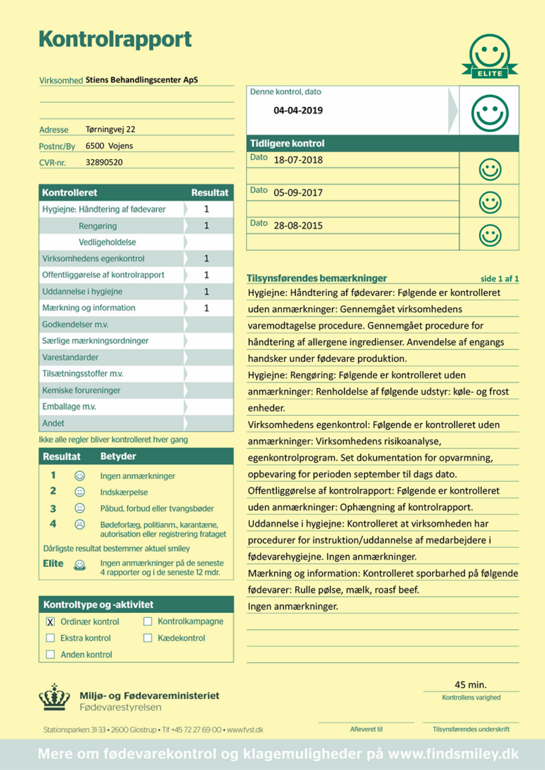 Smiley-ordning · Behandlingscenter STIEN